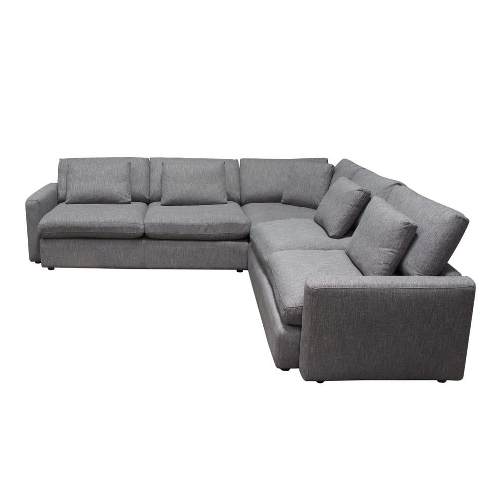 Diamond Sofa ARCADIAGR3PC 118 x 118 x 33 in. Arcadia Corner Sectional ...