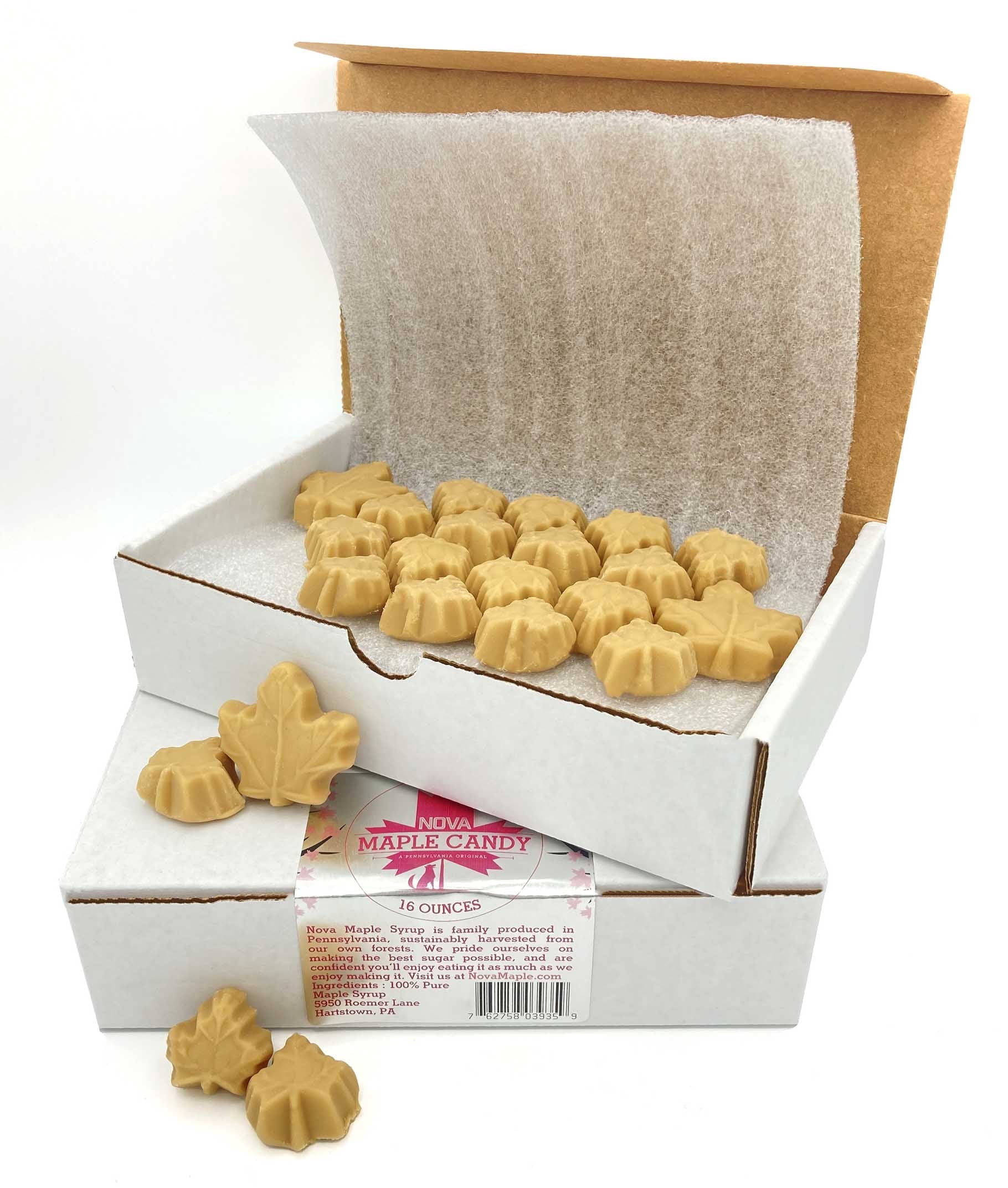 Nova Pure Maple Sugar Candy, Sustainably Harvested Leaf Candy - 1 Pound ...
