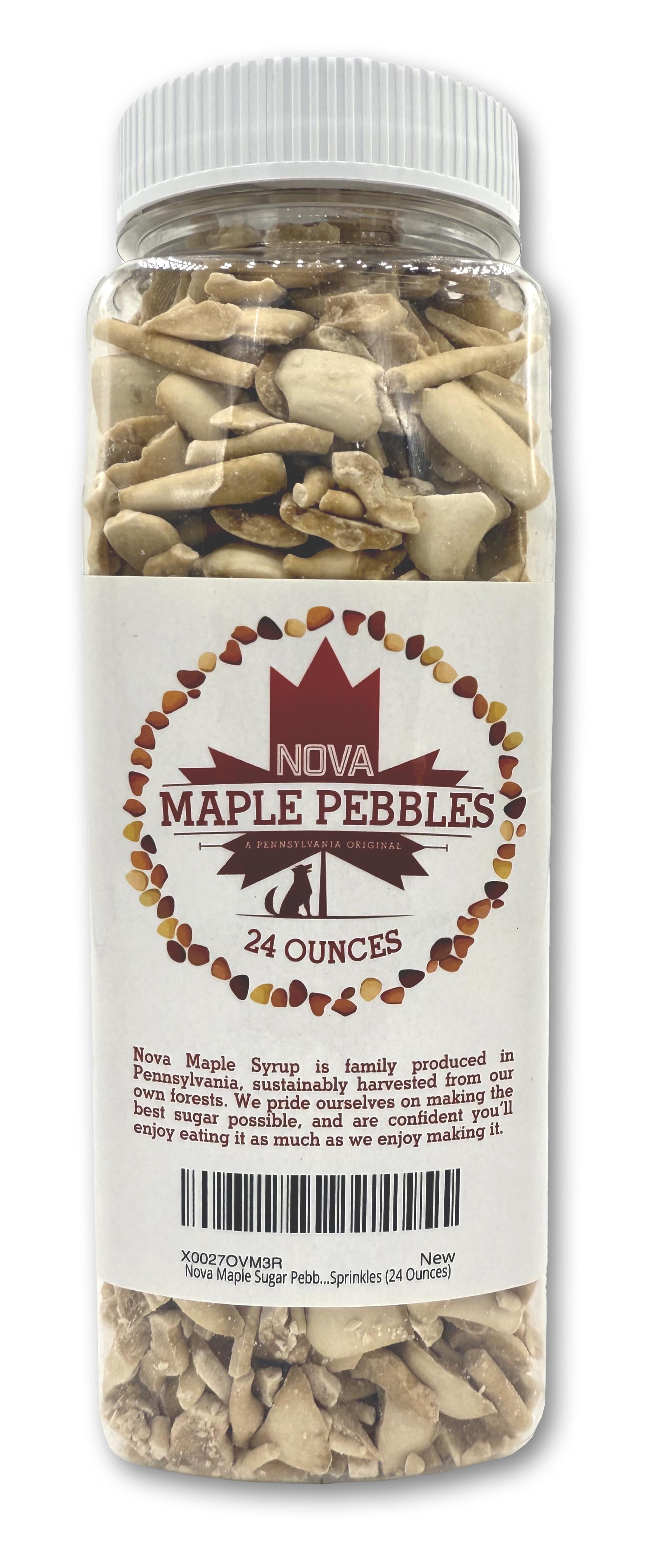 Nova Maple Sugar Pebbles - Pure Maple Syrup Sugar Chunks and Sprinkles ...