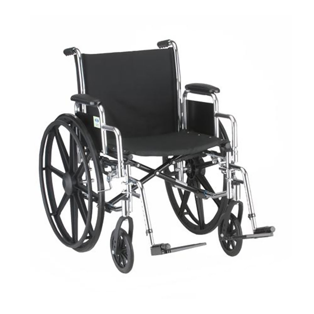Nova MedicalProducts Mobility Aid 18" Steel Wheelchair with Detachable ...