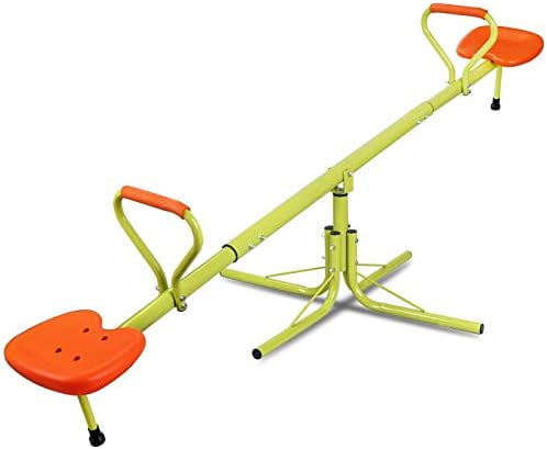 Kids Seesaw Swivel Teeter-Totter Home Playground Equipment, 360 Degrees ...