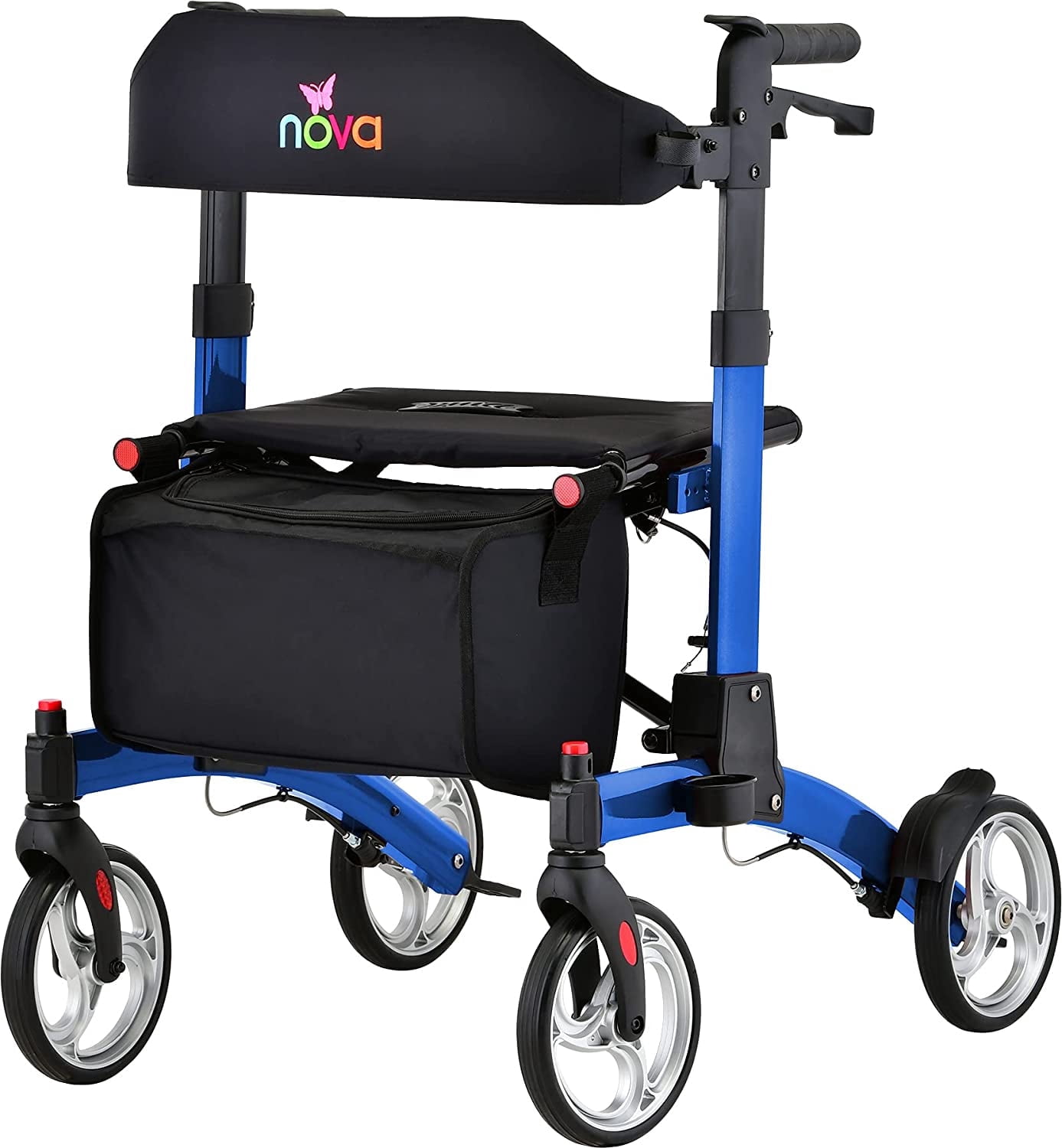 NOVA Medical Products Monarch Adventure Rollator Walker, Large All ...