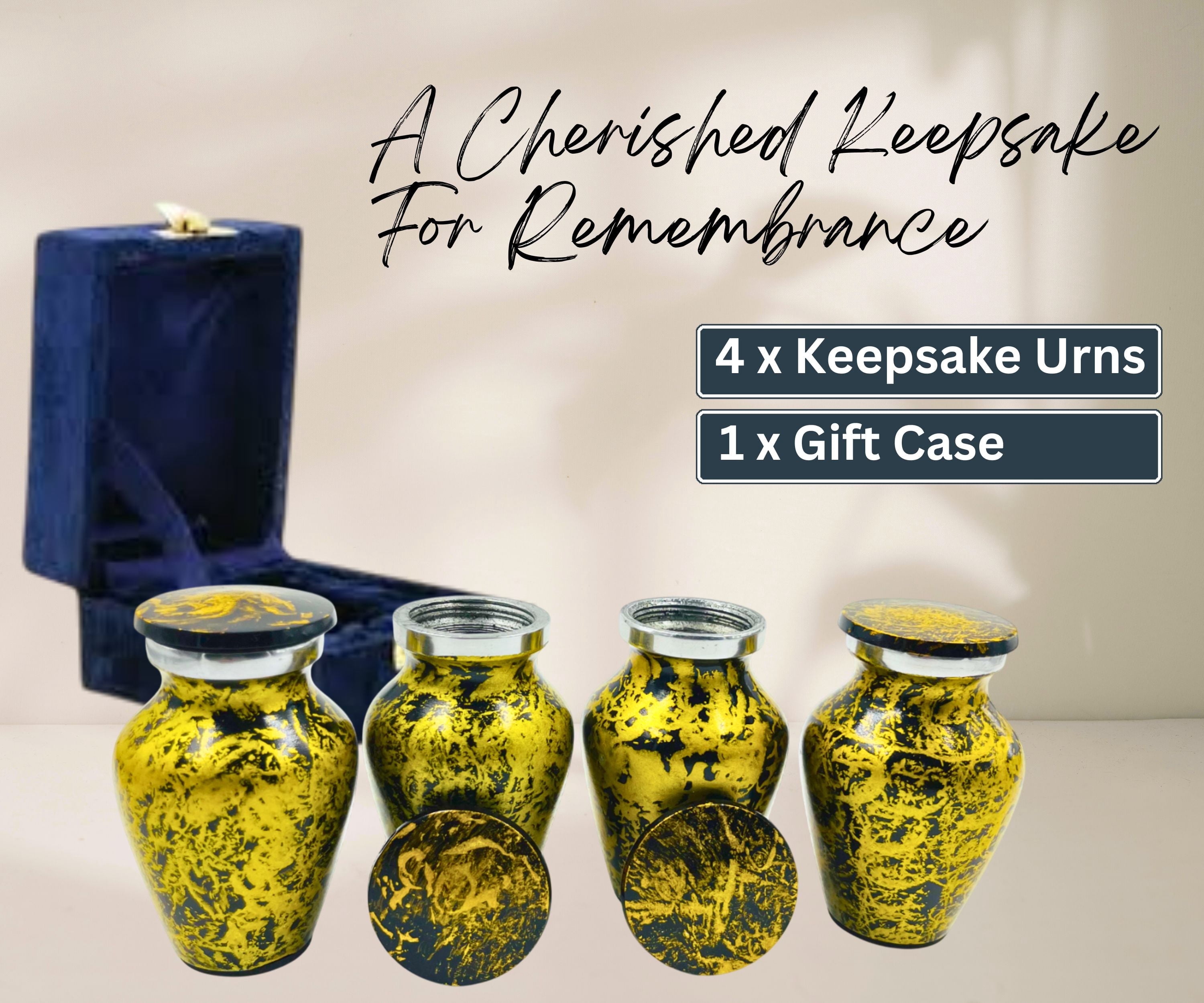 Nova Niche Urns Small Size Cremation Urn for Human Ashes, Mini Keepsake ...