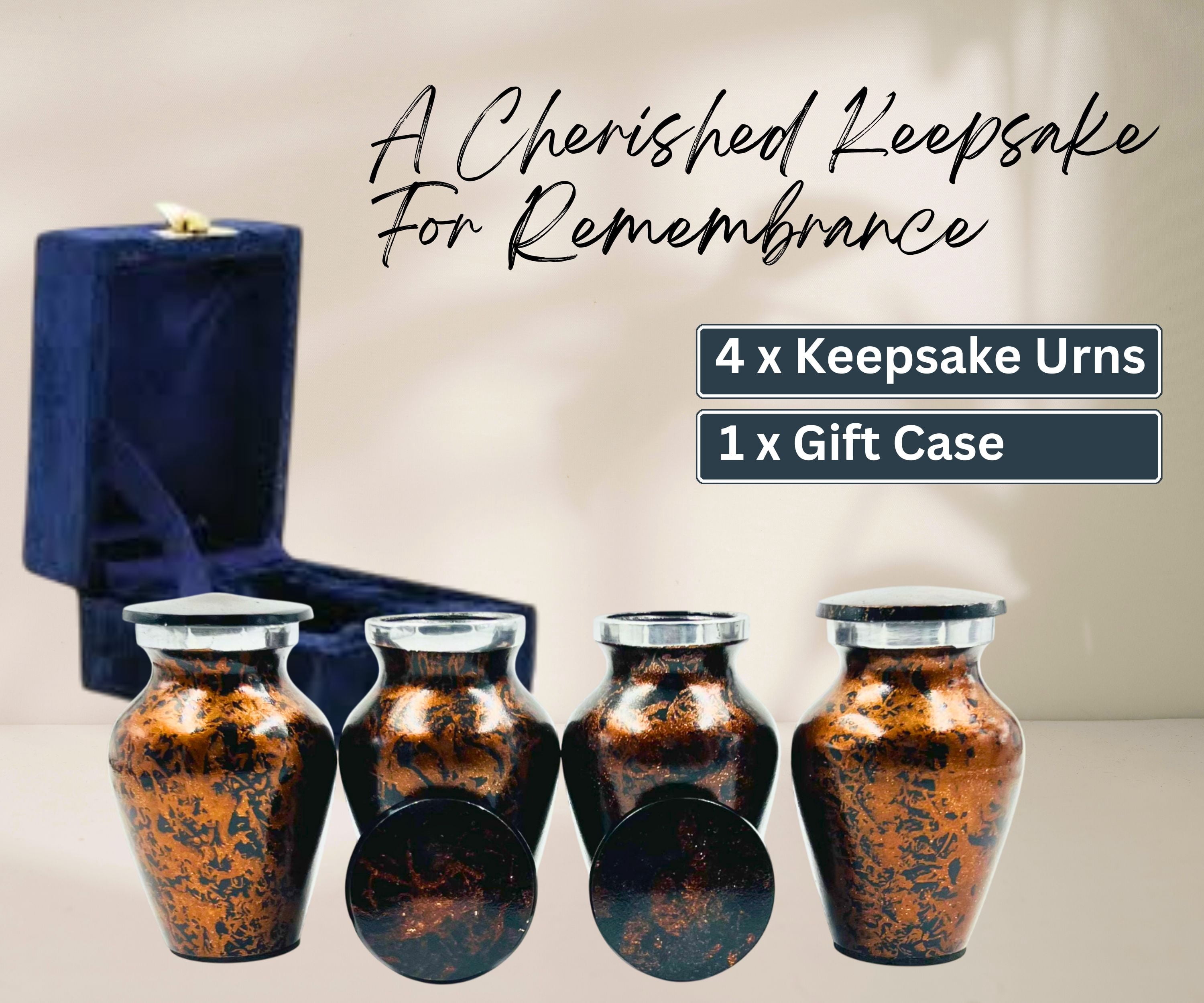 Nova Niche Urns Small Size Cremation Urn for Human Ashes, Mini Keepsake ...