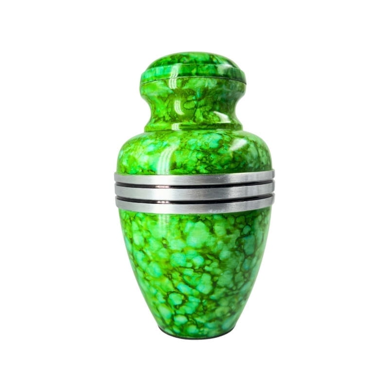 Nova Niche - Green Marble Finish Medium Size Keepsake Cremation Urn for ...
