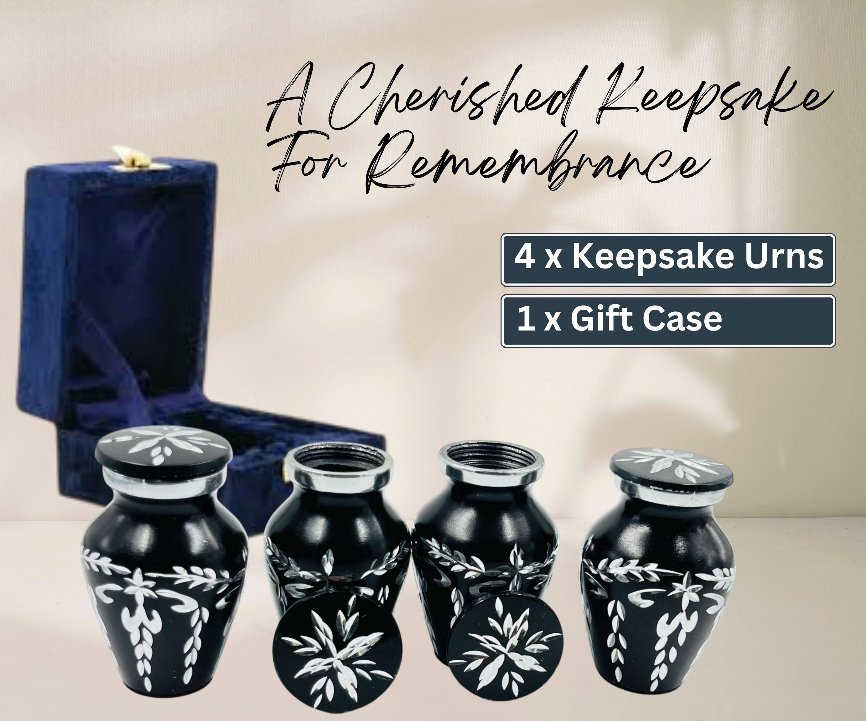 Nova Niche Urns Small Size Cremation Urn for Human Ashes, Mini Keepsake ...