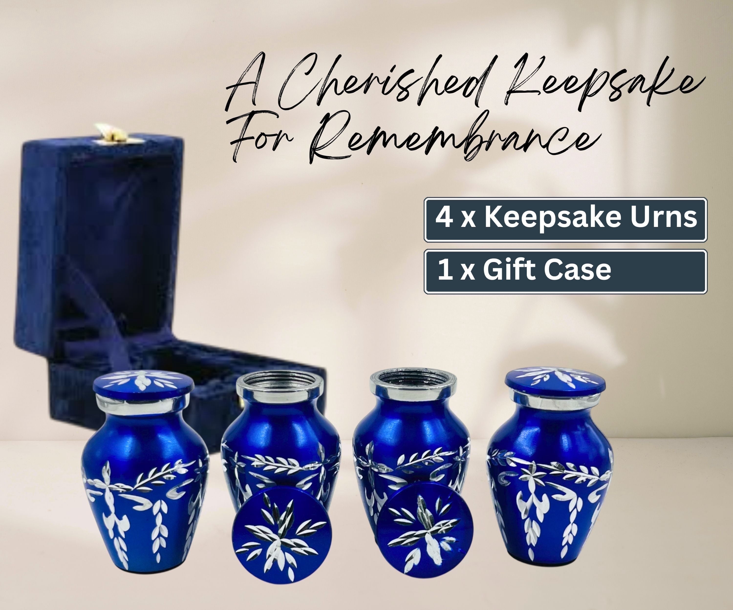 Nova Niche Urns Small Size Cremation Urn for Human Ashes, Mini Keepsake ...