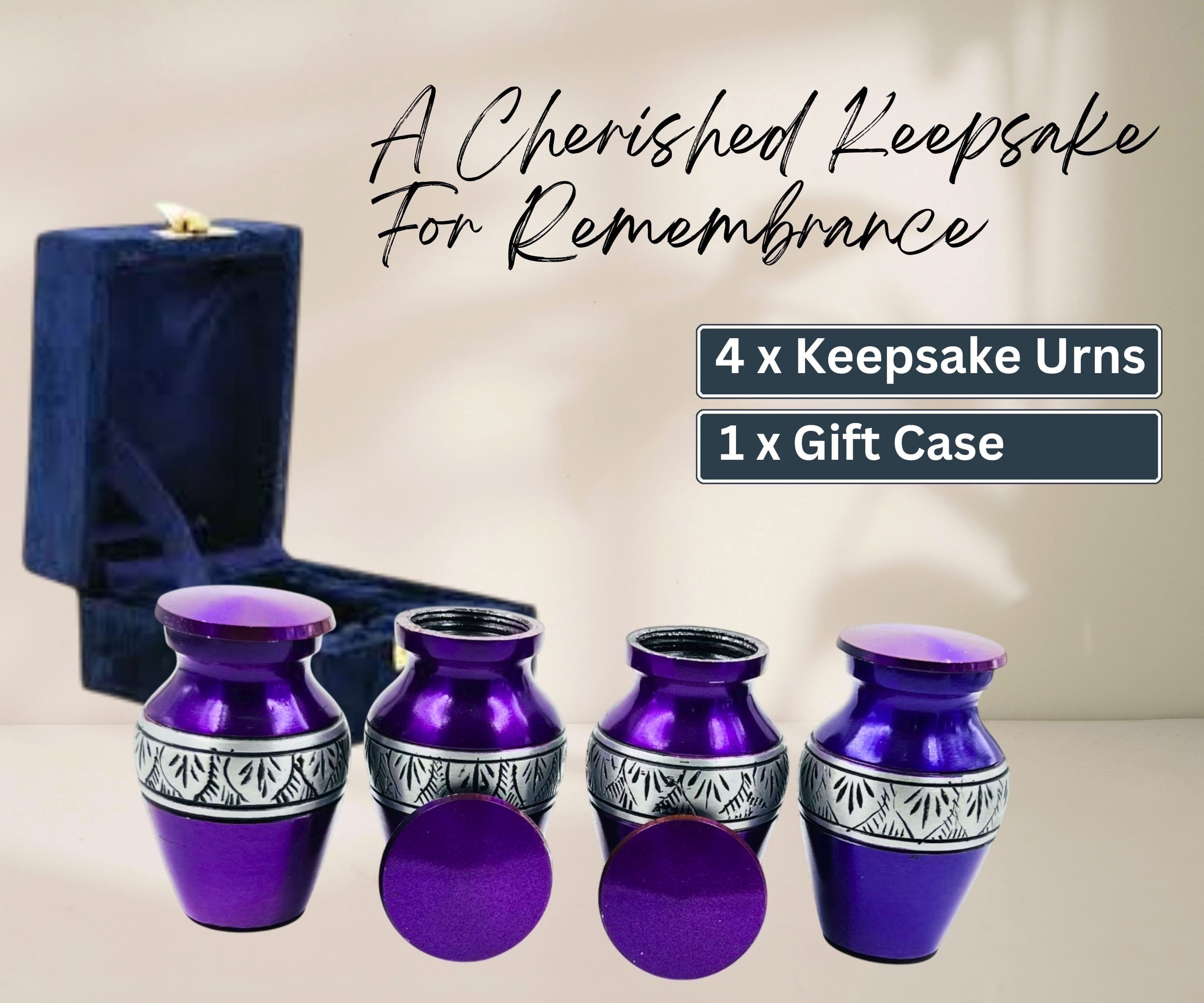 Nova Niche Urns Small Size Cremation Urn for Human Ashes, Mini Keepsake ...