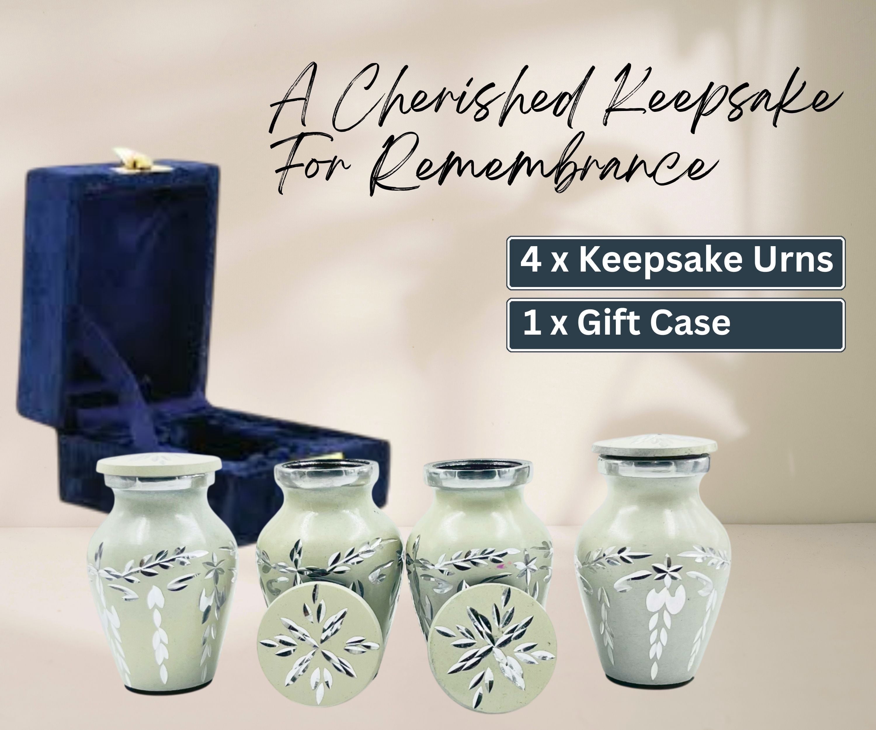 Nova Niche Urns Small Size Cremation Urn for Human Ashes, Mini Keepsake ...
