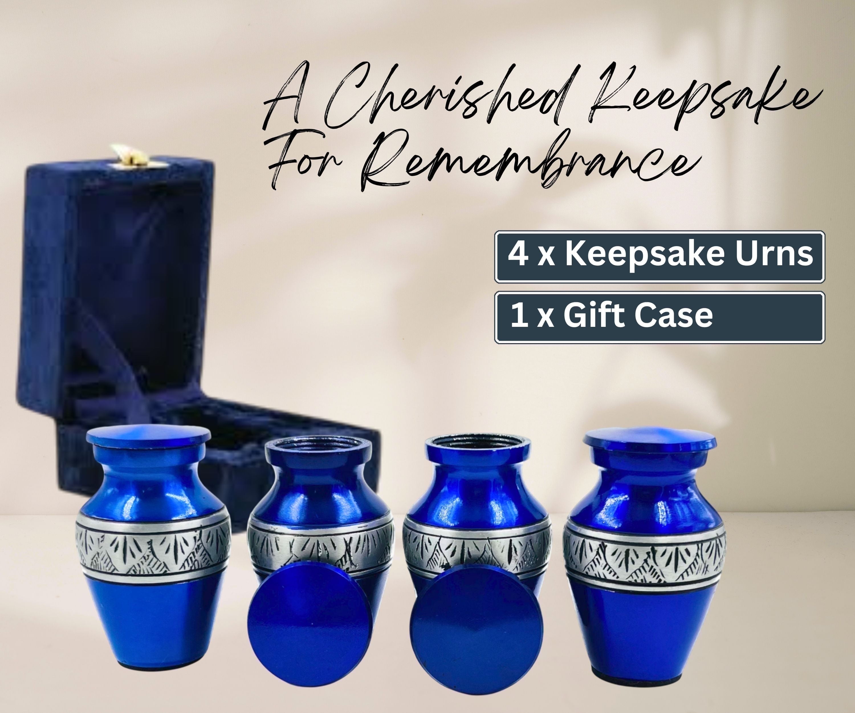 Nova Niche Urns Small Size Cremation Urn for Human Ashes, Mini Keepsake ...