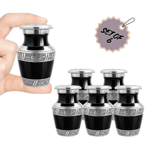 Nova Niche Small Aluminum Cremation Urns for Human Ashes, Mini Keepsake ...
