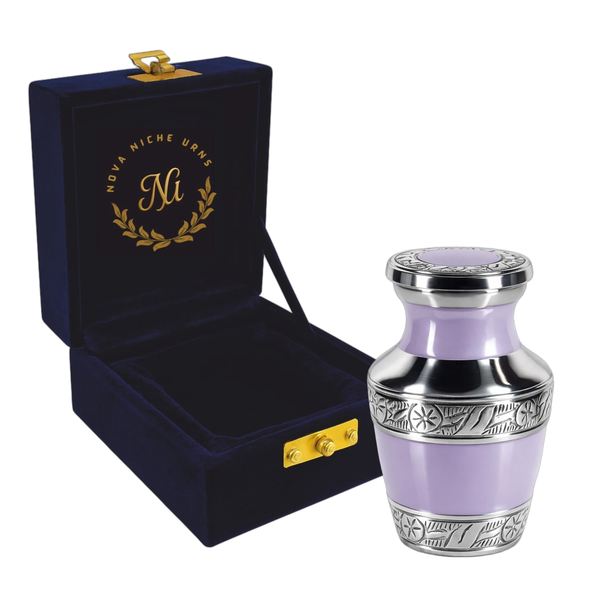 Nova Niche Small Aluminum Cremation Urns for Human Ashes, Mini Keepsake ...
