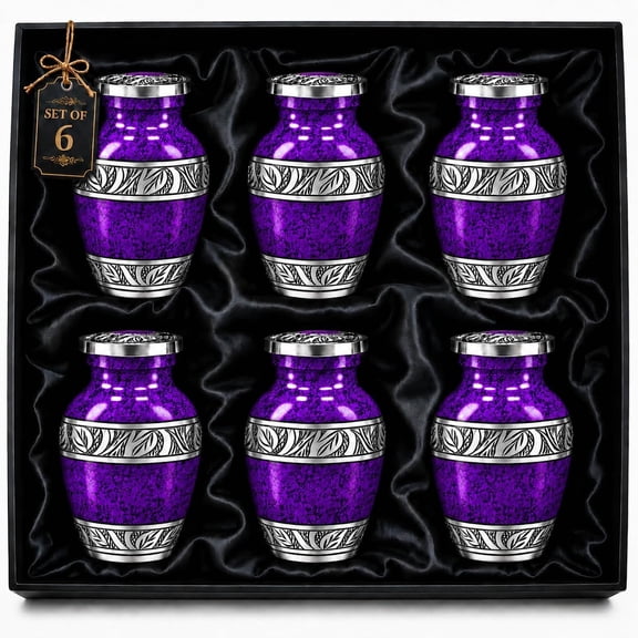 Nova Niche Small Aluminum Cremation Urns for Human Ashes, Mini Keepsake ...