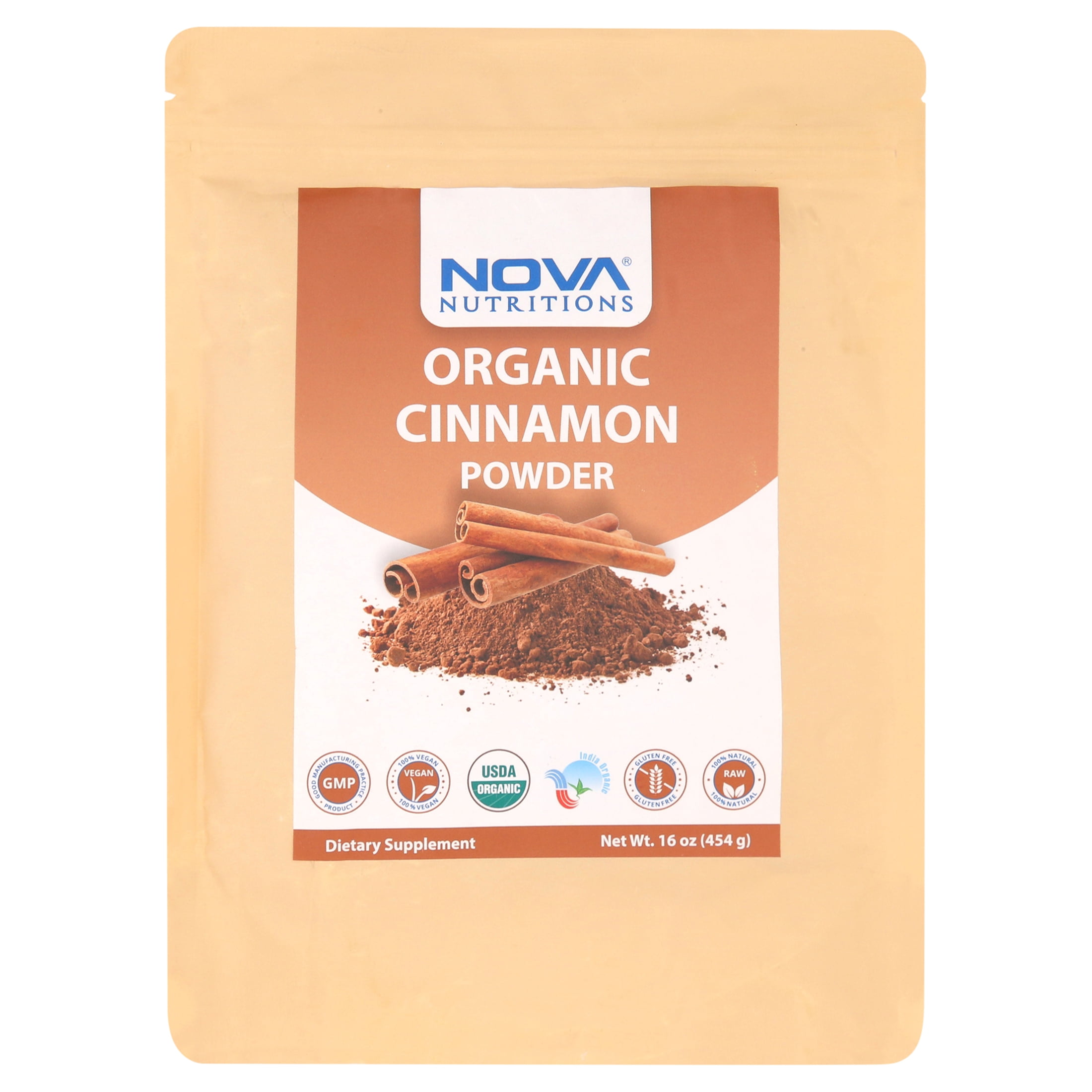 Nova Nutritions Organic Cinnamon Powder 16 OZ - Cooking Supplement ...