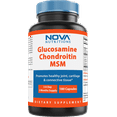 Nova Nutritions Triple Strength Glucosamine Chondroitin MSM 2600mg ...
