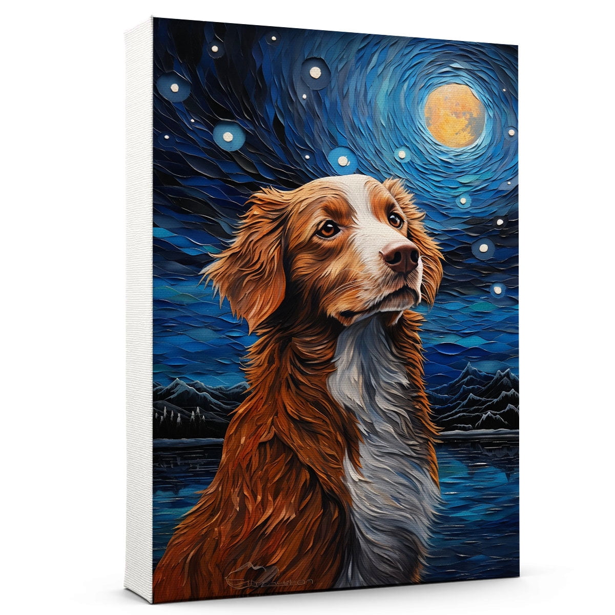 Nova Scotia Duck Tolling Retriever Canvas Wall Art Print, Dog Artwork ...