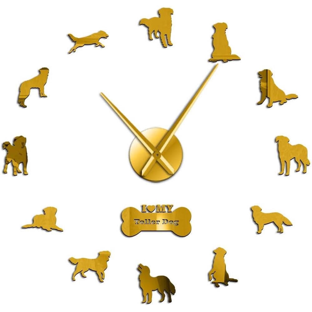Nova Scotia Duck Tolling Retriever Dog Frameless Wall Clock Stickers ...