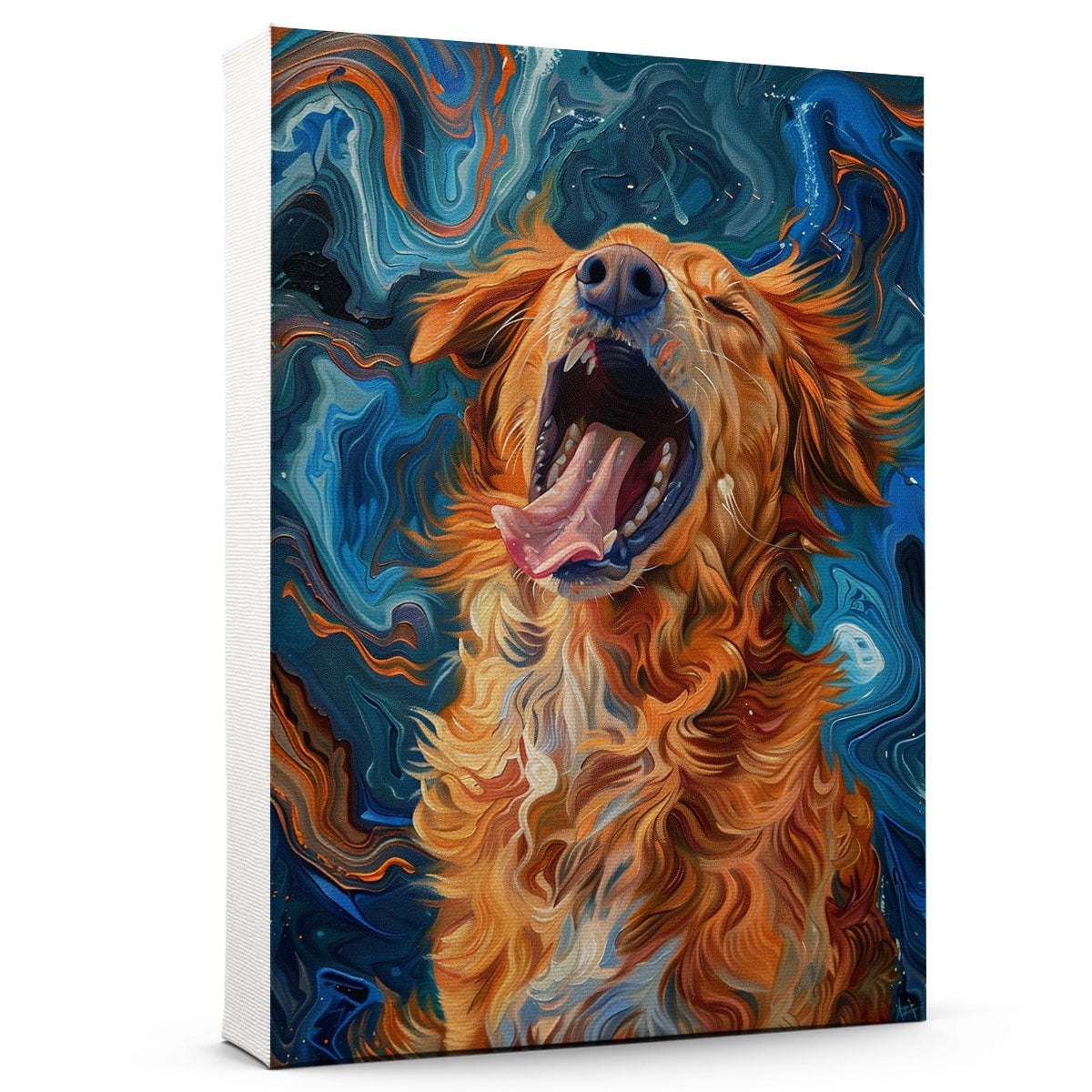 Nova Scotia Duck Tolling Retriever Scream Funny Dog Poster Unframe ...
