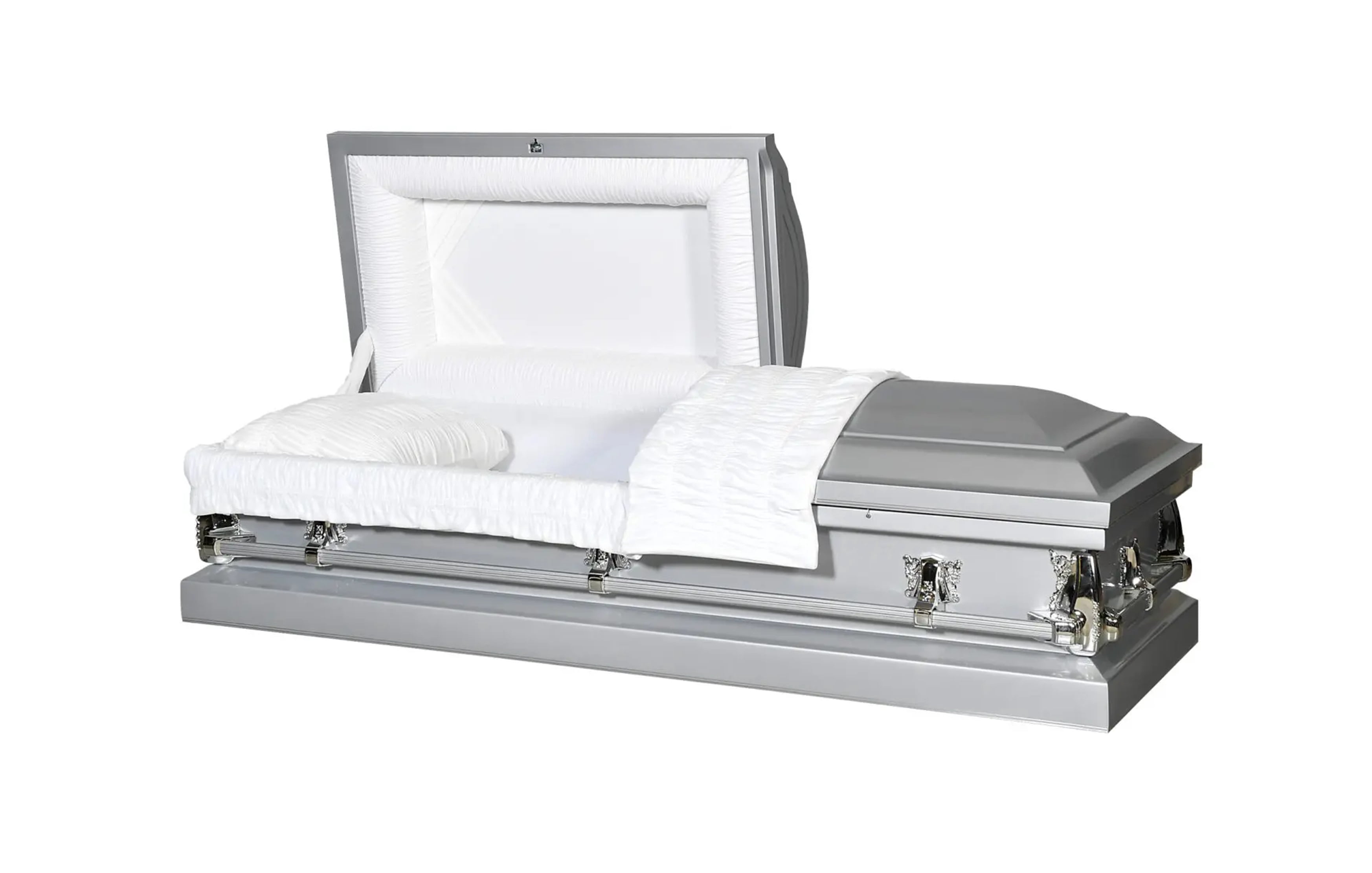 Nova Silver Half Couch Casket - Walmart.com