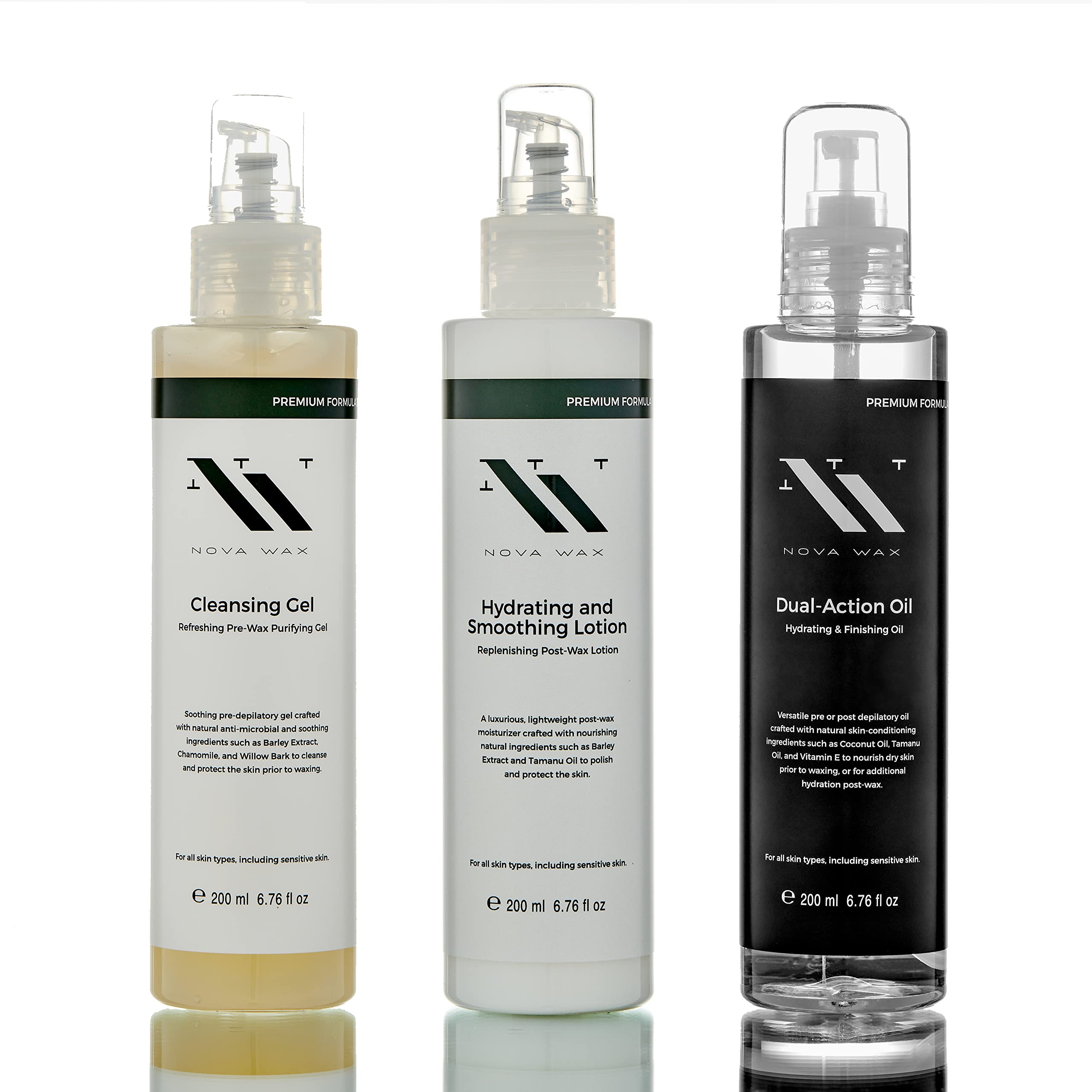 Nova Wax Pre and Post Waxing Products, Before and After Waxing Skin ...