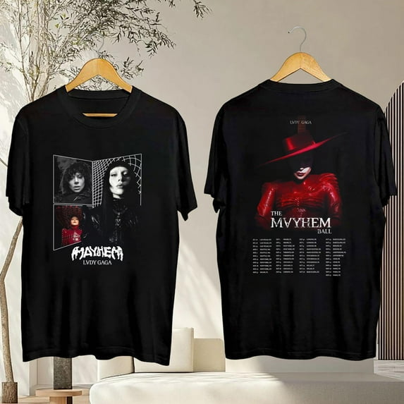 Nova16 Lady Gaga Tour Tee, The Mayhem Ball Tour T-Shirt, Lady Gaga The Mayhem Ball 2025, Lady ...