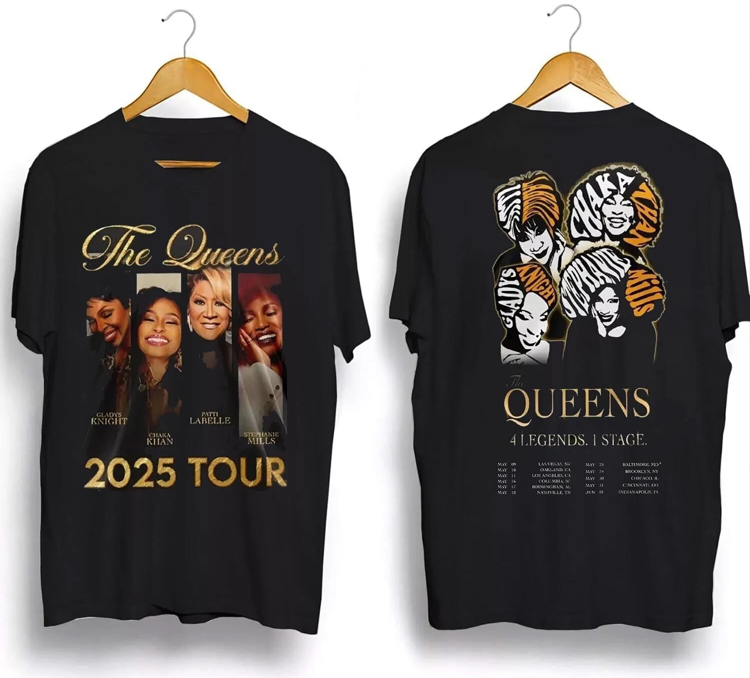 Nova16 The Queens 4 Legends 1 Stage 2025 Tour T-Shirt Gift - Walmart.com