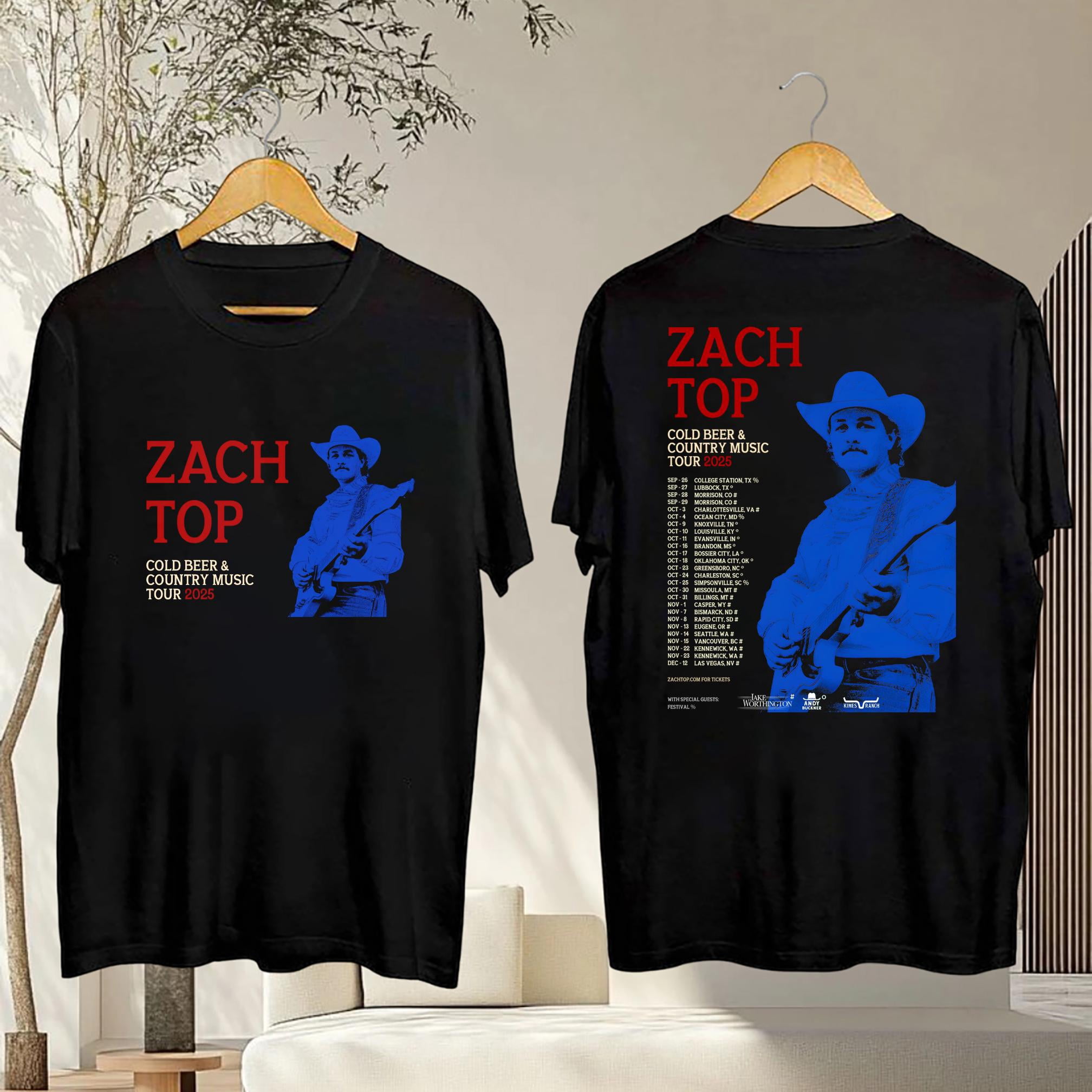 Nova16 Zach Top Cold Beer & Country Music Tour Shirt, Zach Top 2025 ...
