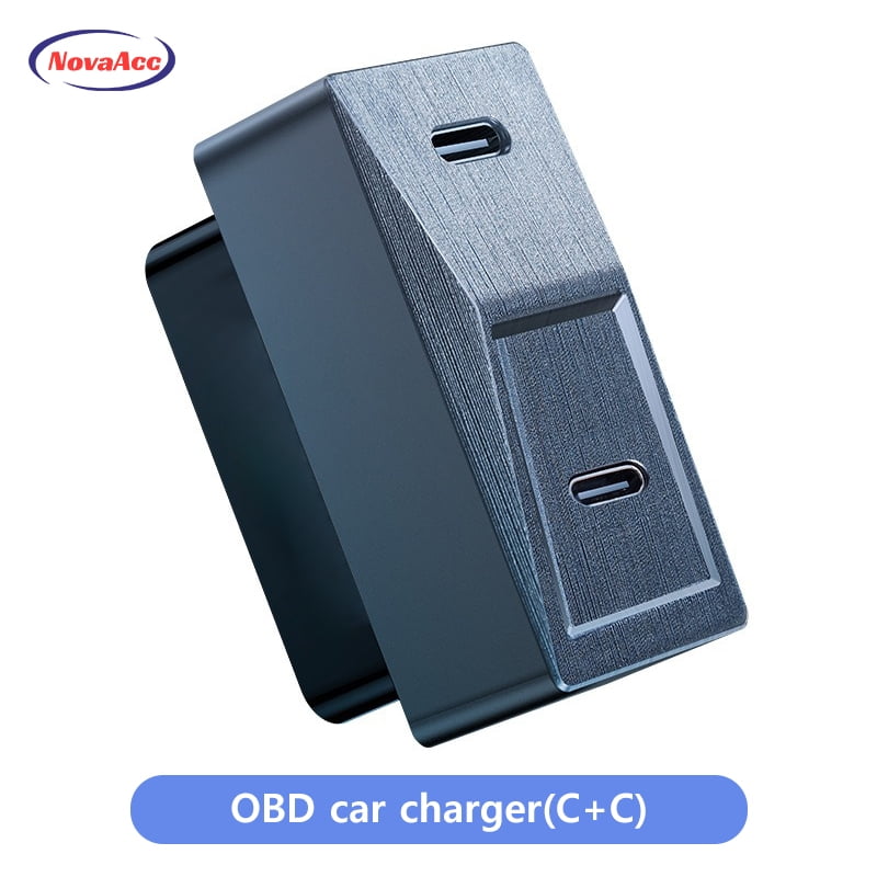 NovaAcc OBD Car Charger For Tesla Model 3 Y X S 27W Dual - Port Fast ...