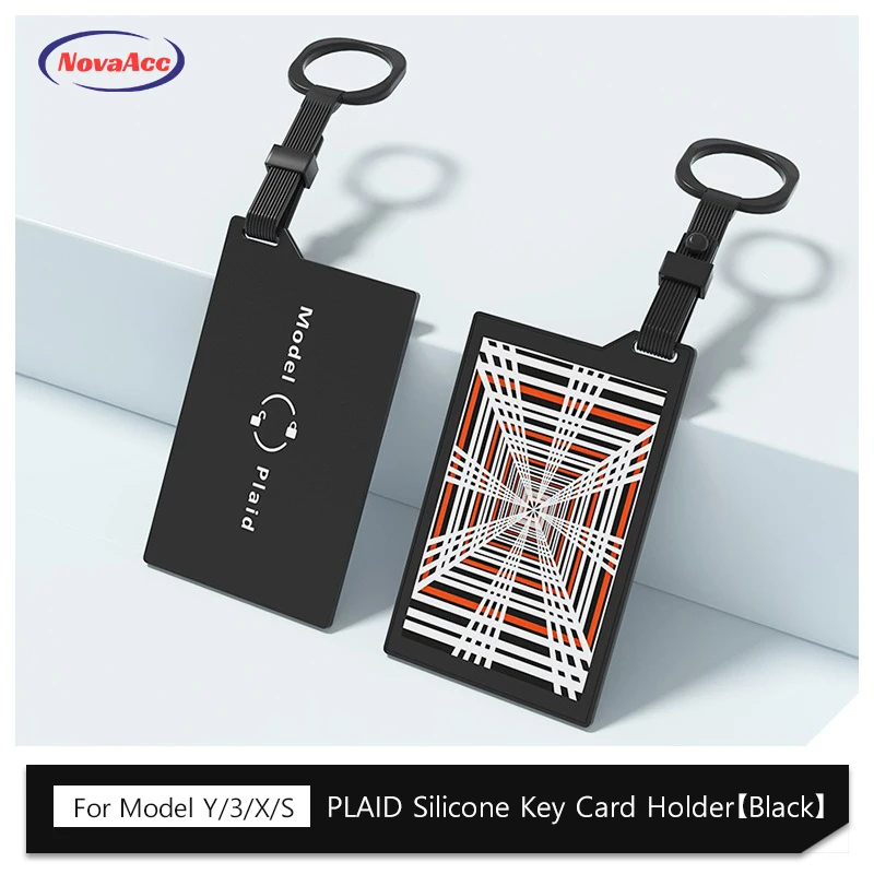NovaAcc Silicone Key Card Holder for Tesla Model Y 3 X S Cybertruck ...
