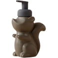 NovaBreeze Cute Squirrel Ceramic Foaming Soap Dispenser, Refillable ...