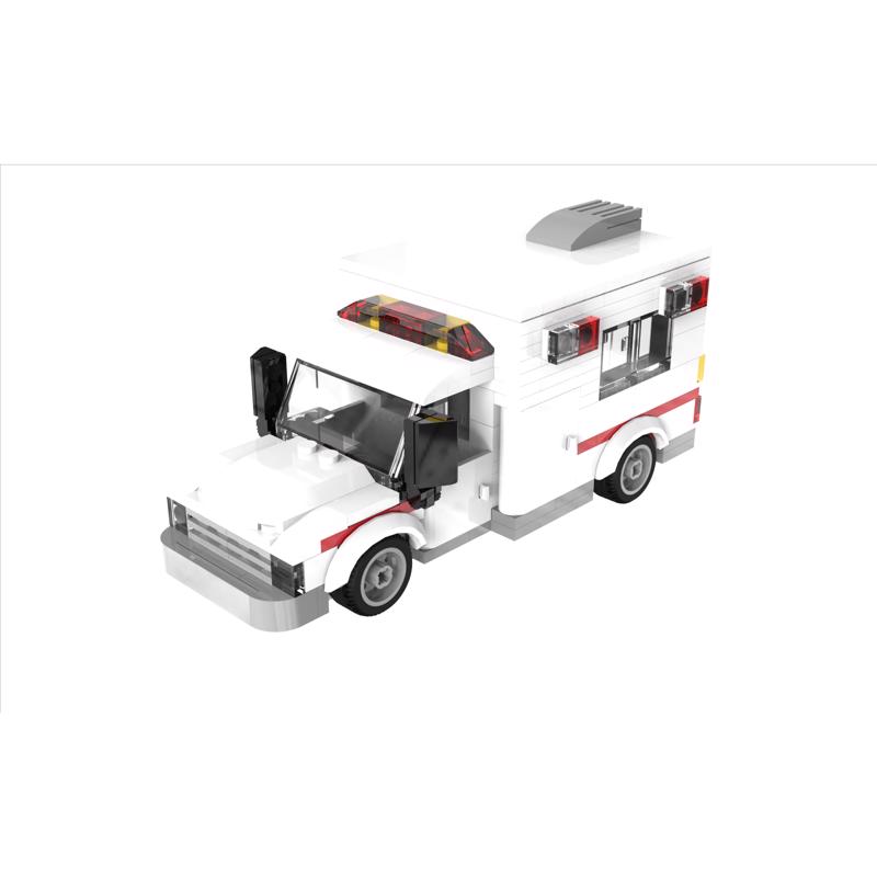 NovaBrix Block Ambulance ABS/Polypropylene Black/Red/White - Walmart.com