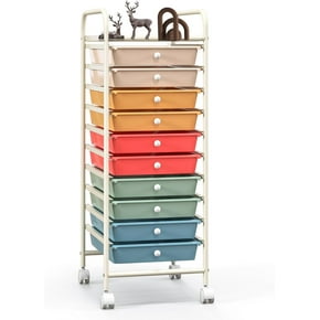 10 Drawer Rolling Cart