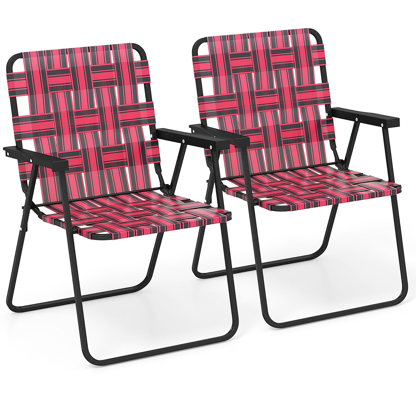 NovaCraft 2-Pack Beach Chairs for Adults, Camping Chair with Steel ...