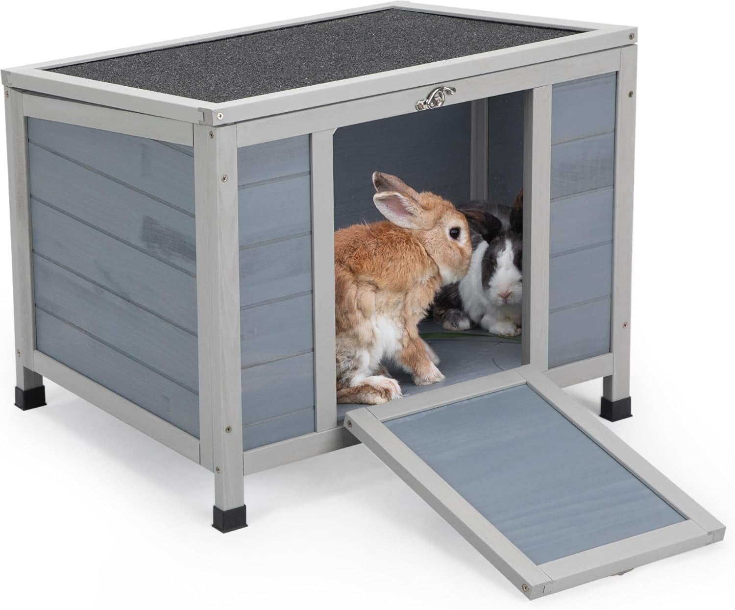 NovaCraft 24inches Wooden Catio Outdoor Cat House Small Animal House ...