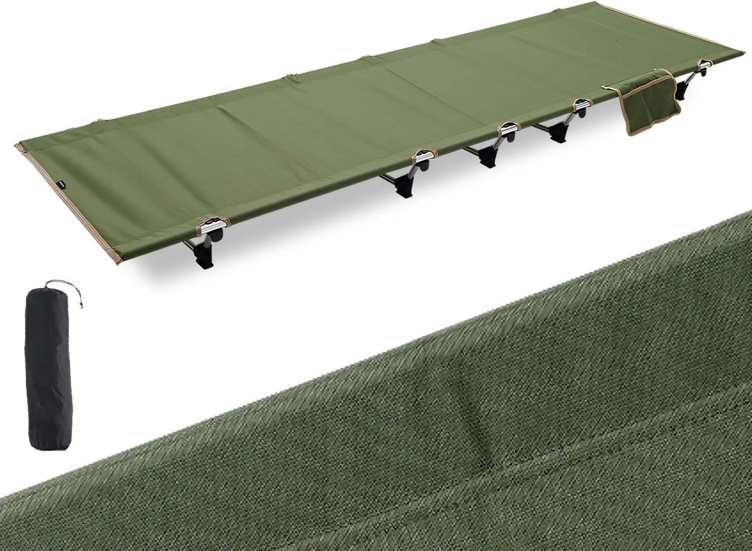 NovaCraft Camping Cot, Ultralight Folding Backpacking Cot, 60s Easy Set ...