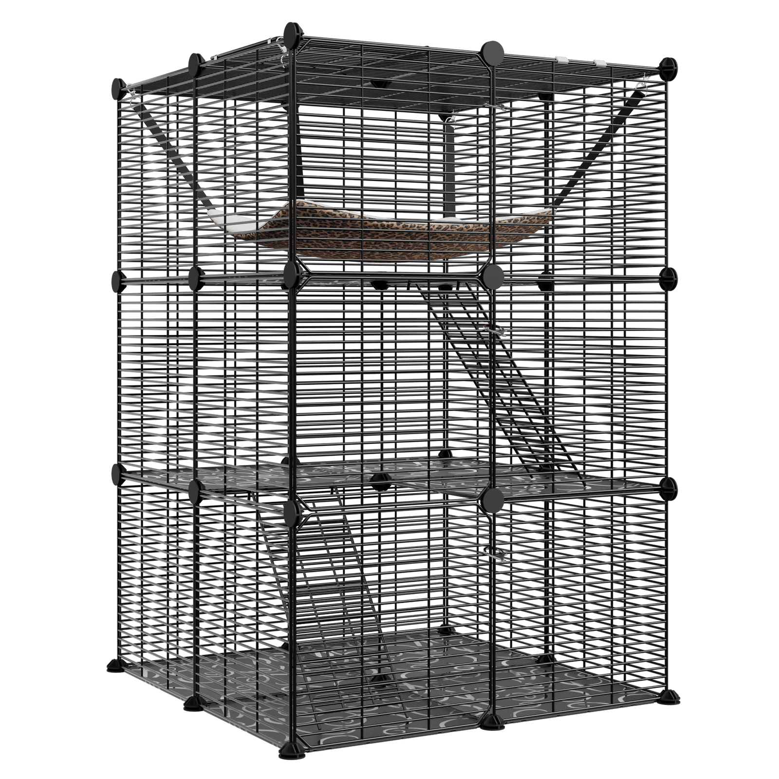 NovaCraft Cat Cage Indoor Cat Enclosures DIY Cat Playpen Metal Kennel ...