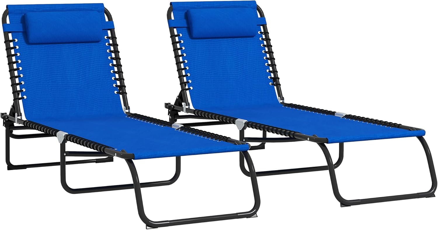 NovaCraft Folding Chaise Lounge Pool Chair, Patio Sun Tanning Chair ...