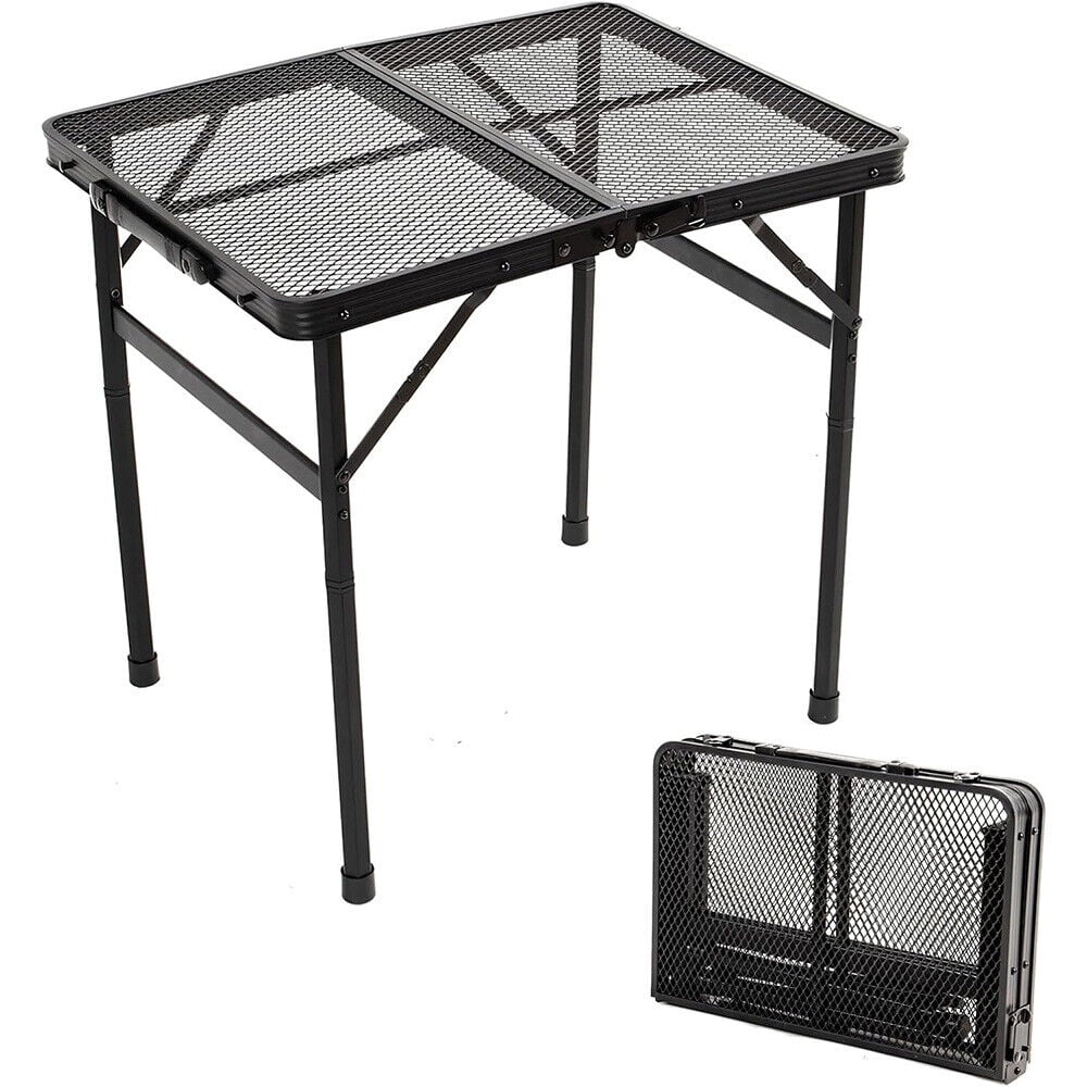 NovaCraft Folding Grill Table for Outside with Shelf, Lightweight ...