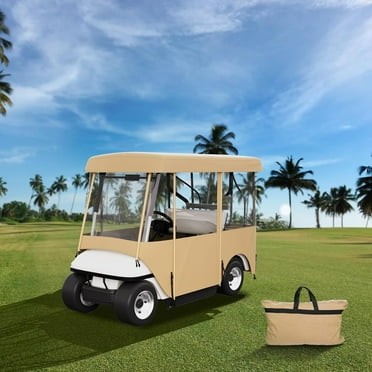 Choco Moon Golf Cart Shelter 86'', 4-Seater Cart Cover, 4-Way Fairway ...