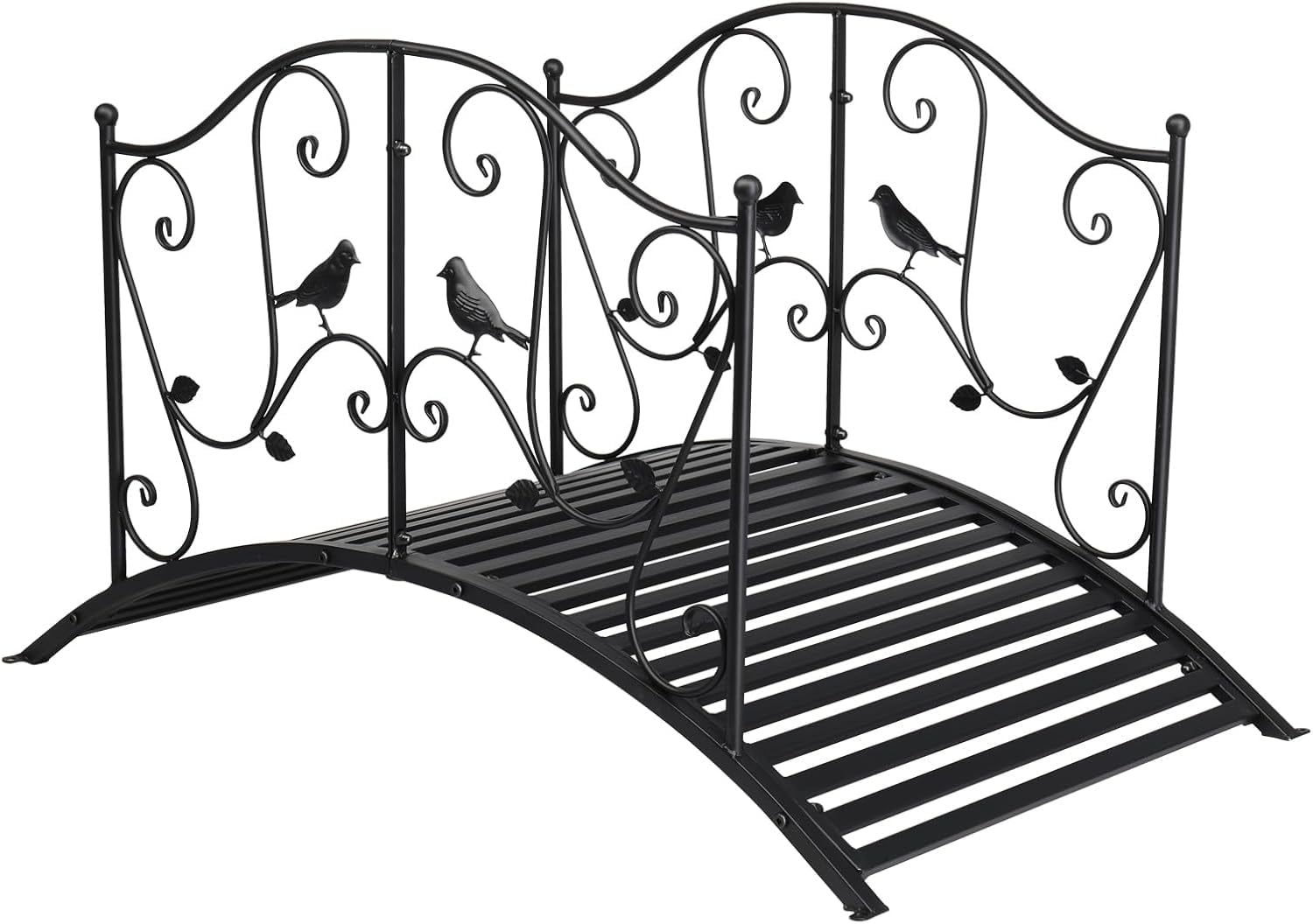 NovaCraft Metal Garden Bridge for Outdoor, Elegant Decorative Bridge ...