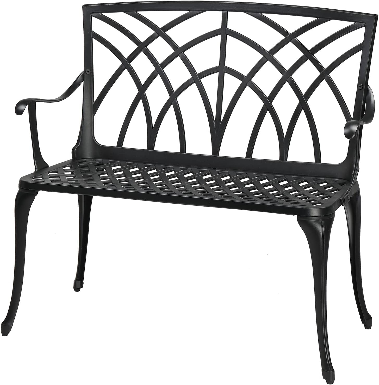 NovaCraft Outdoor Cast Aluminium Bench, 38" Garden Bench Anti-Rust ...