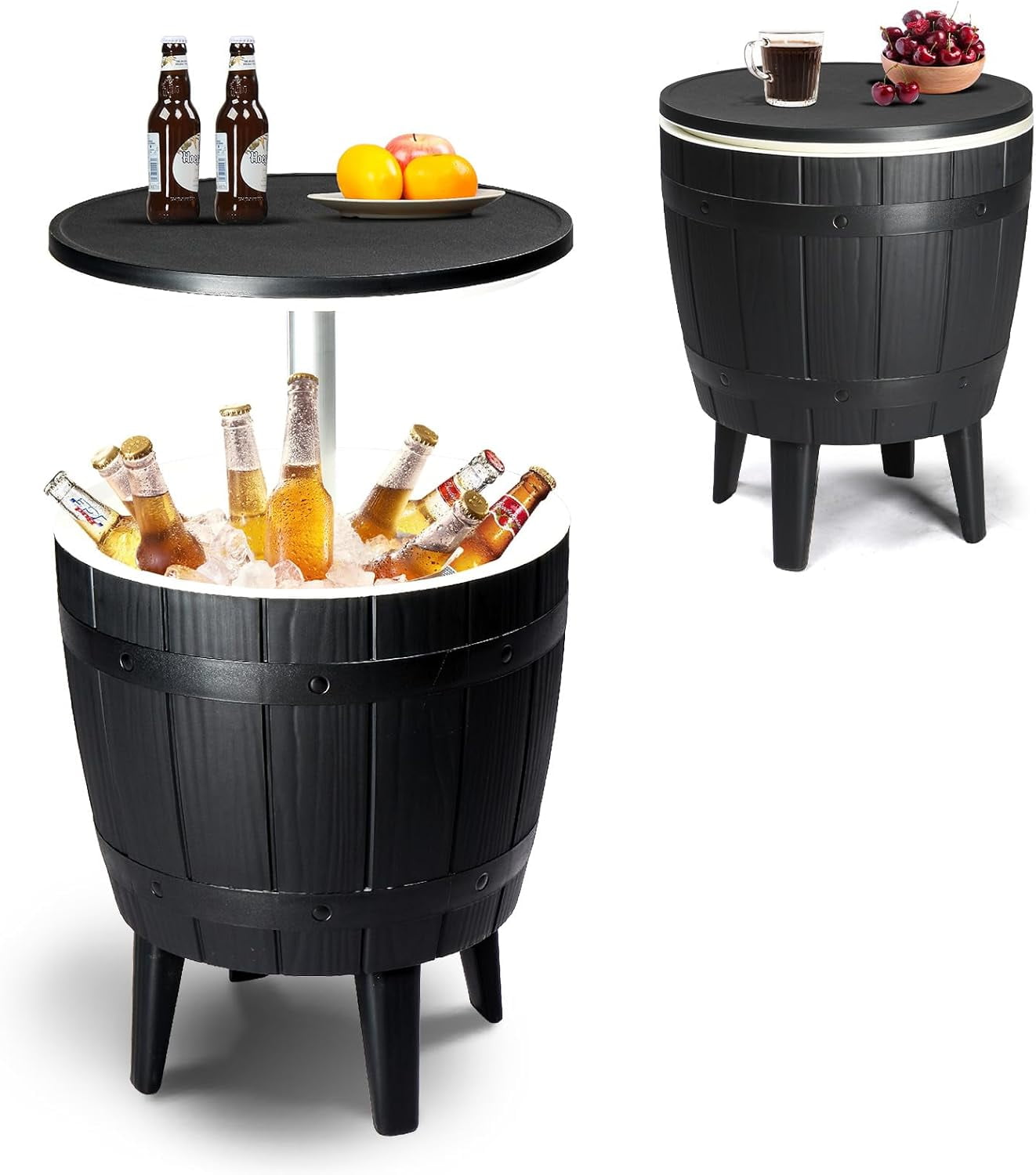 NovaCraft Outdoor Cooler Side Table, Modern Outdoor Patio Furniture ...