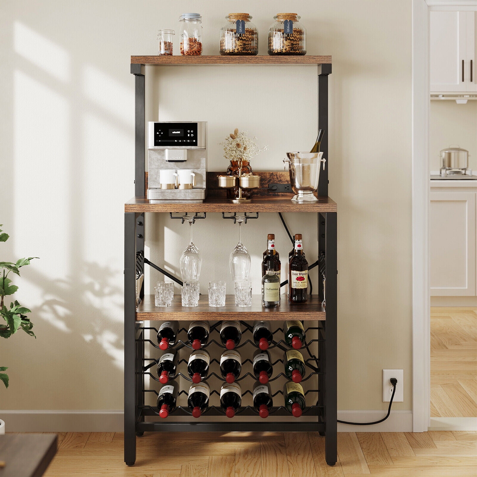 NovaCraft Wine Rack Freestanding Floor, Kitchen Organizers and Storage ...