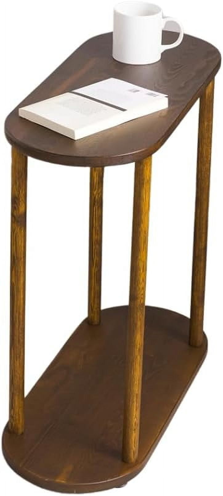 NovaCraft Wood End Tables - Skinny Side Table, Slim Bedside, Mini ...