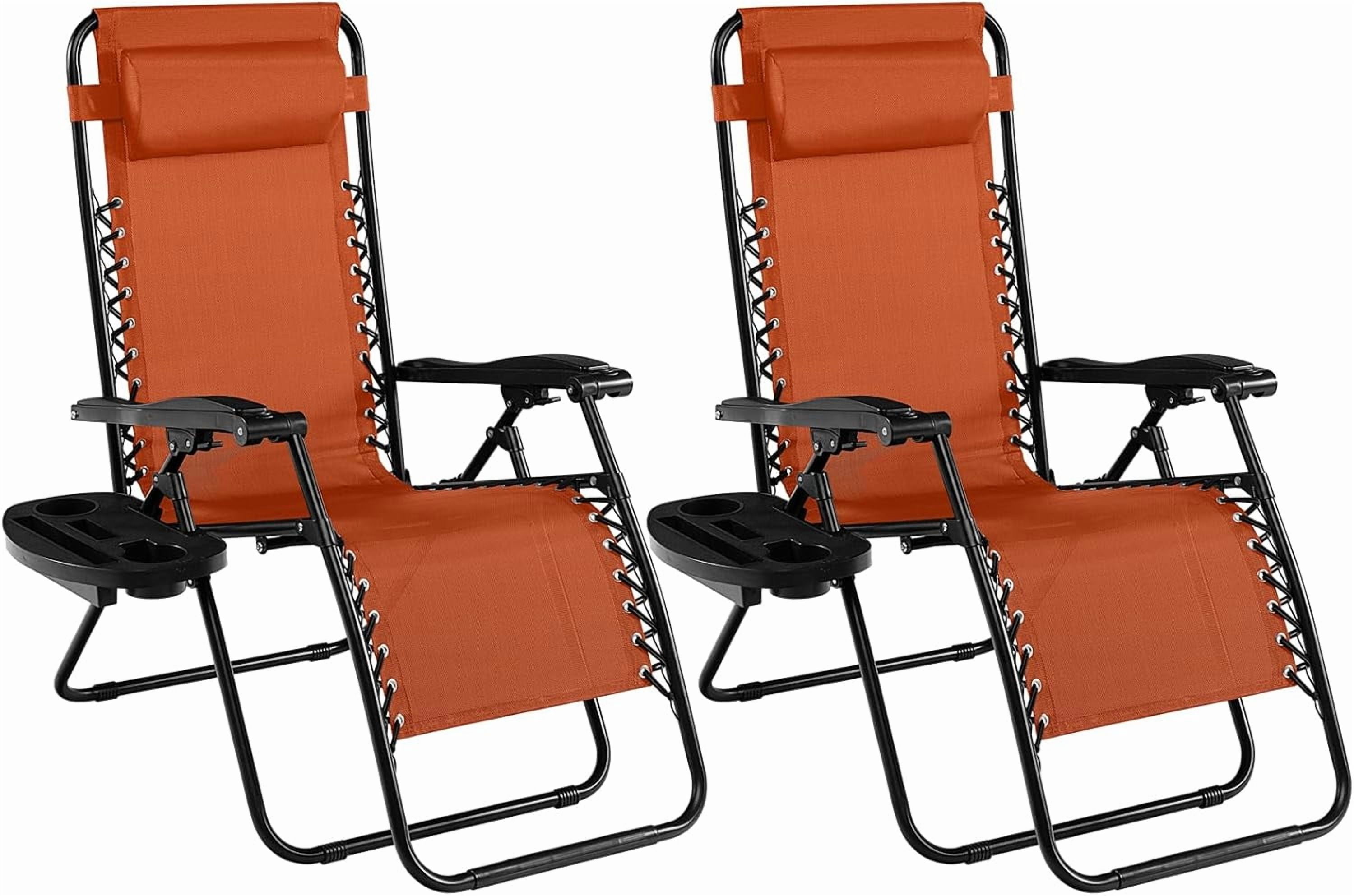 NovaCraft Zero Gravity Lounge Chairs, 160°Adjustable Folding Recliner w ...
