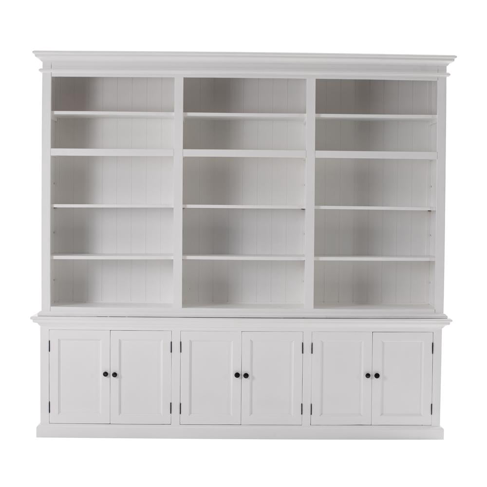NovaSolo Halifax Triple Bookcase in Pure White - Walmart.com