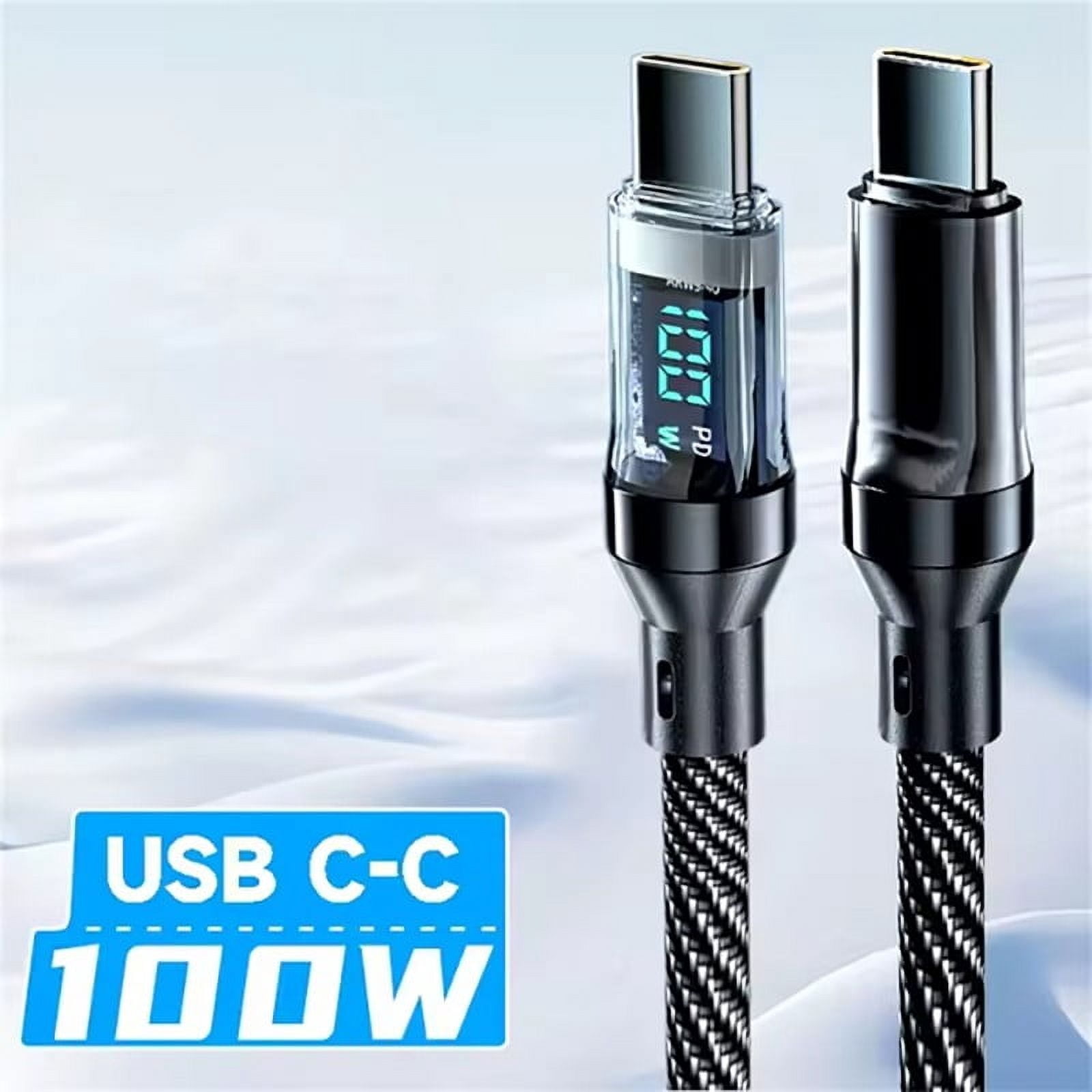 NovaSpark 120W Fast Charging Data Cable Type-C Led Screen Real-Time ...
