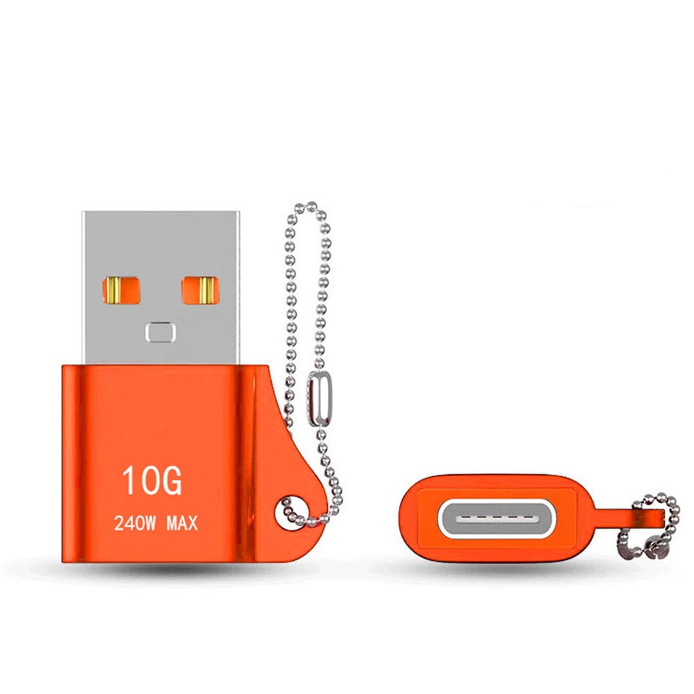 NovaSpark 240W Usb To T-C Data Adapter with Keychain Usb-C Female To ...