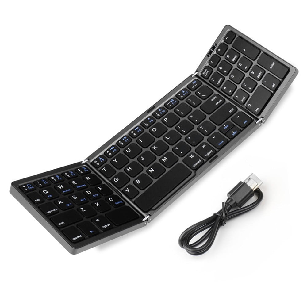 NovaSpark Folding Bt Keyboard with Numeric Pad - Portable Rechargeable ...