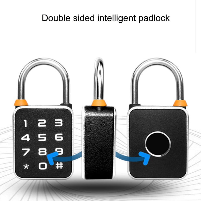 NovaSpark Mini Fingerprint Password Padlock Double Sided Unlocking ...